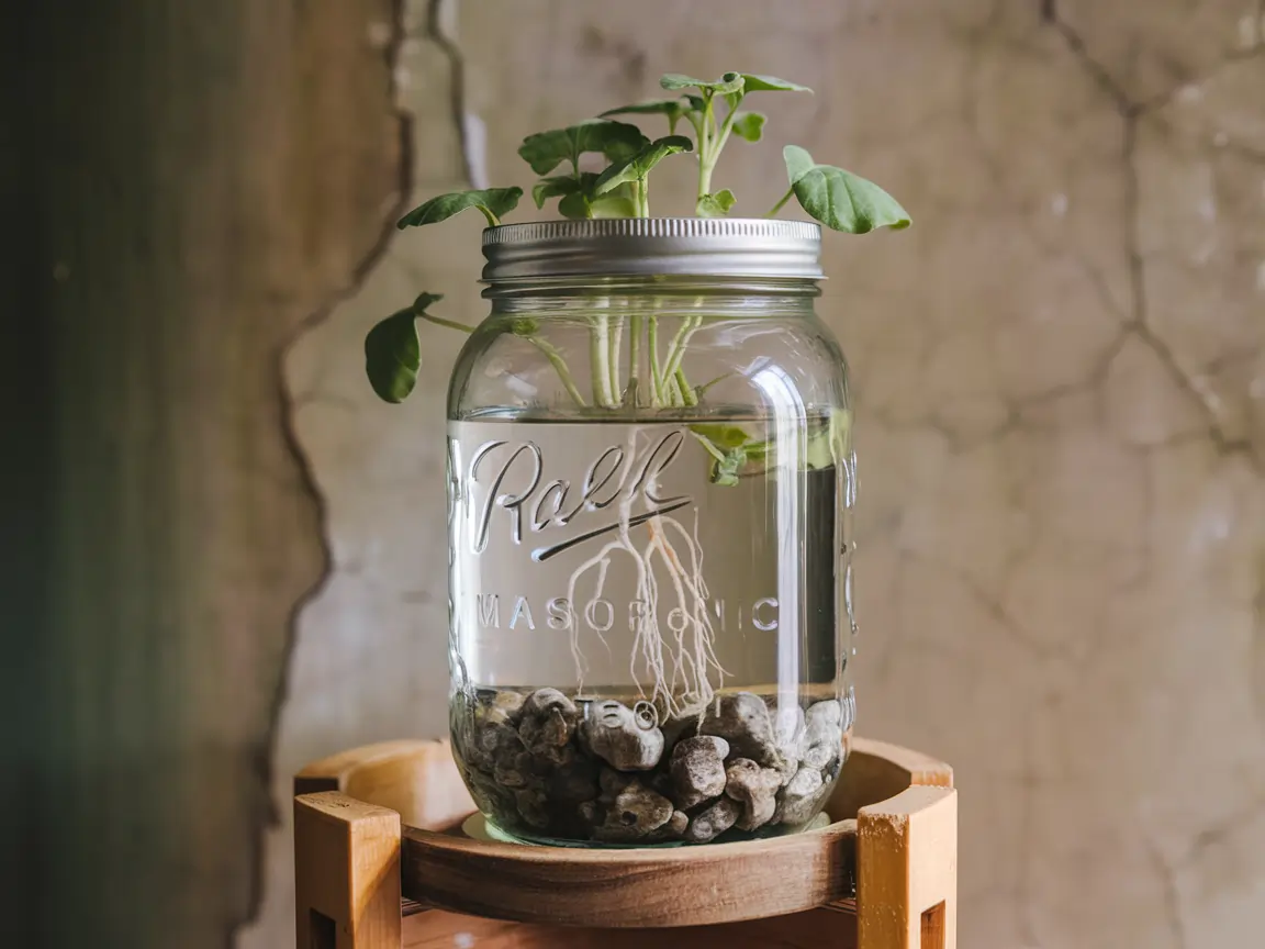 Mason Jar Hydroponics: Grow Fresh Indoor Herbs at Home
